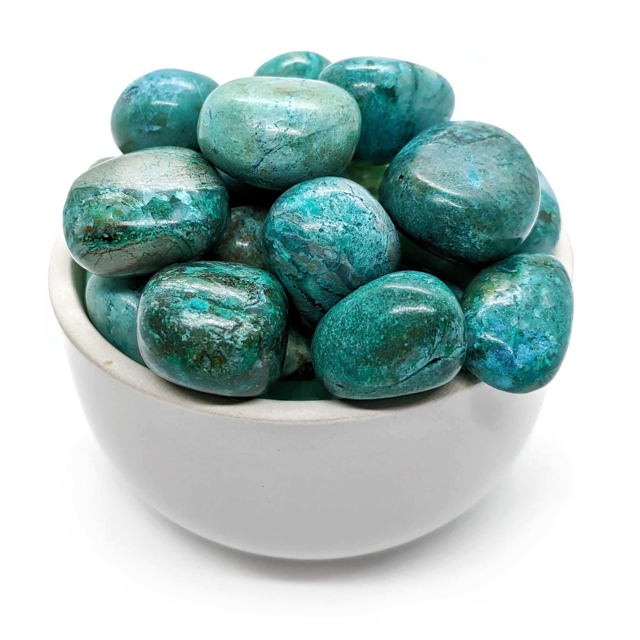 Pierre roulée Chrysocolle - Vertus et Propriétés - Lithothérapie